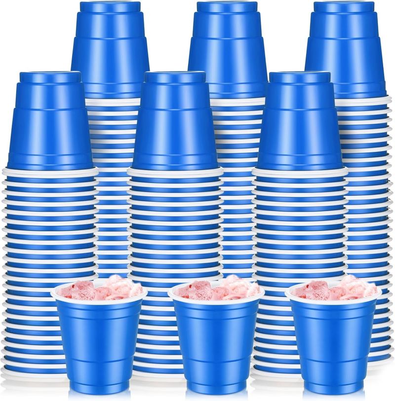 PARTY SHOT CUPS,2OZ,BLUE,50'S - UNITED PACKAGING