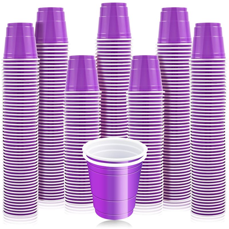 PARTY SHOT CUPS,2OZ,PURPLE,25'S - UNITED PACKAGING